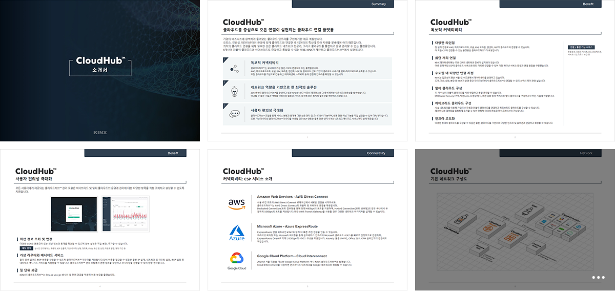 KINX CloudHub® 서비스 소개서 | 라이브러리